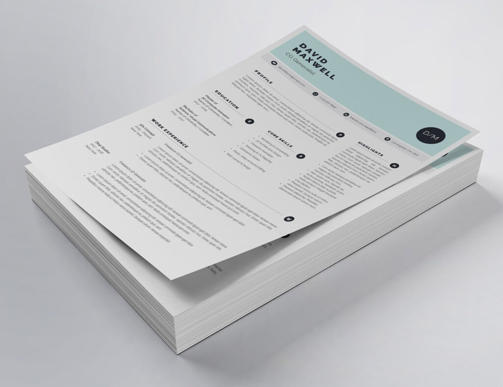 Professional Medical Resume/CV Design Sample - MasterBundles