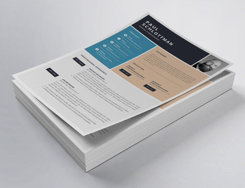 Modern Resume/CV Design - MasterBundles