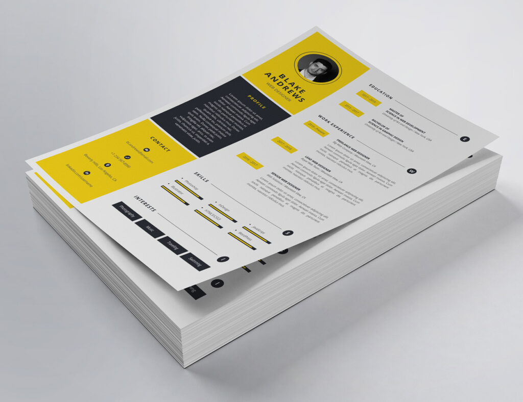 Clean Resume/CV Template - MasterBundles