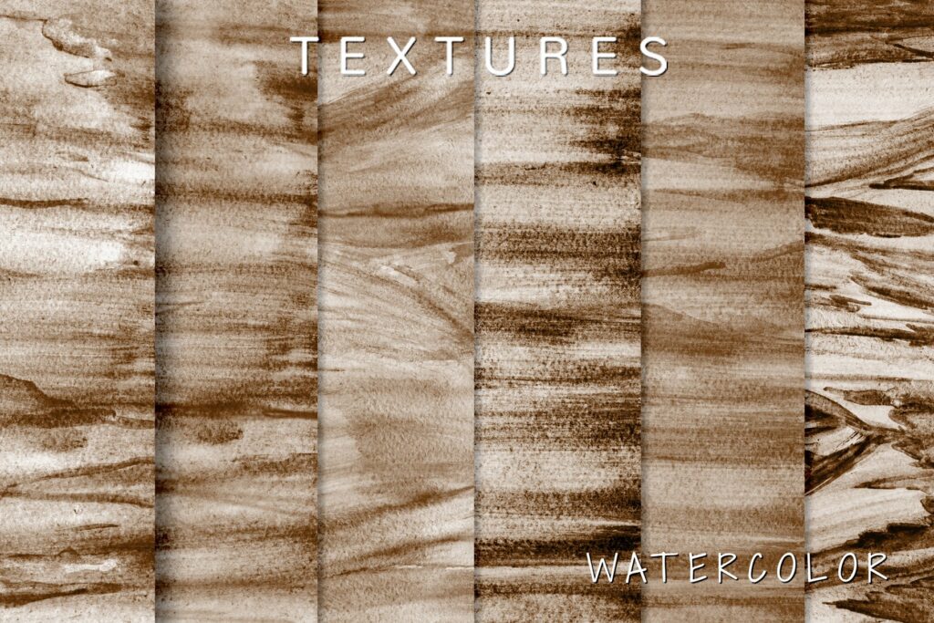 Brown Watercolor textures – MasterBundles