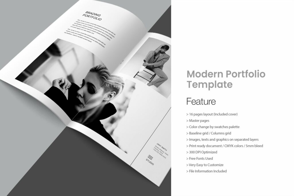 Modern Portfolio Template – MasterBundles