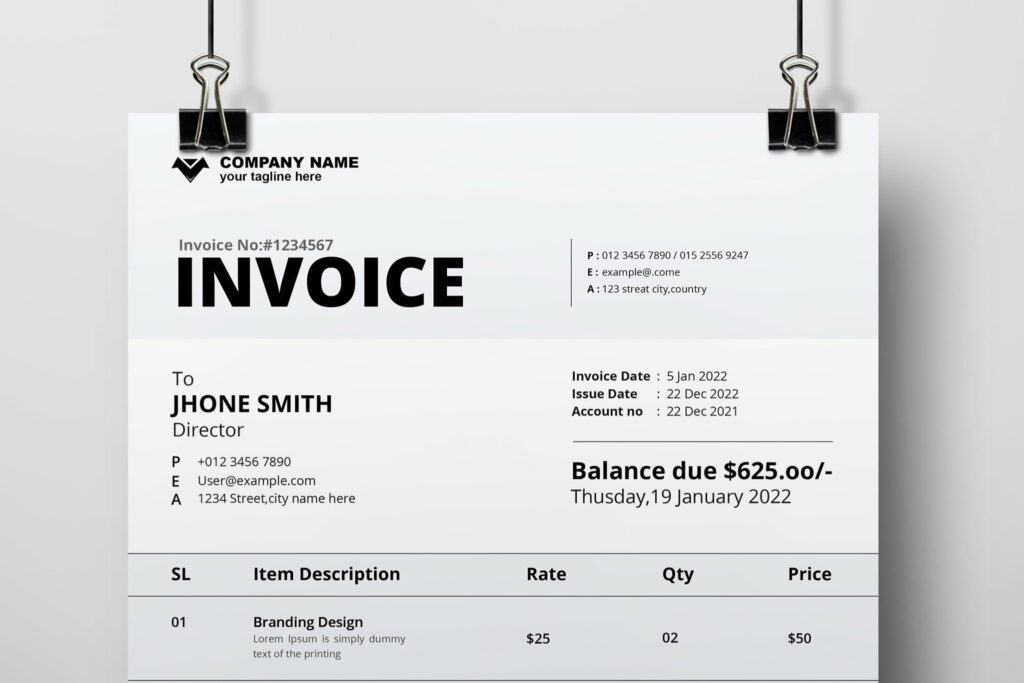 New Invoice Layout – MasterBundles