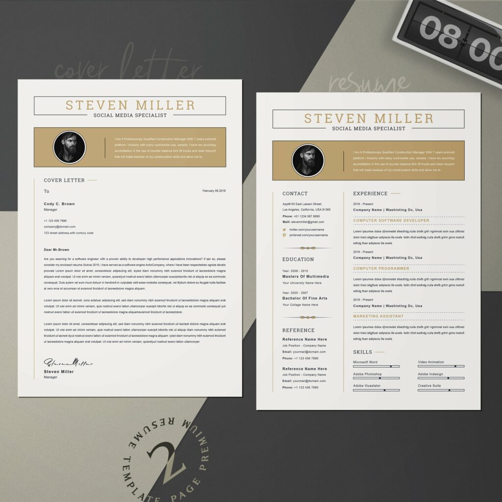 SMM Resume Template / CV – MasterBundles