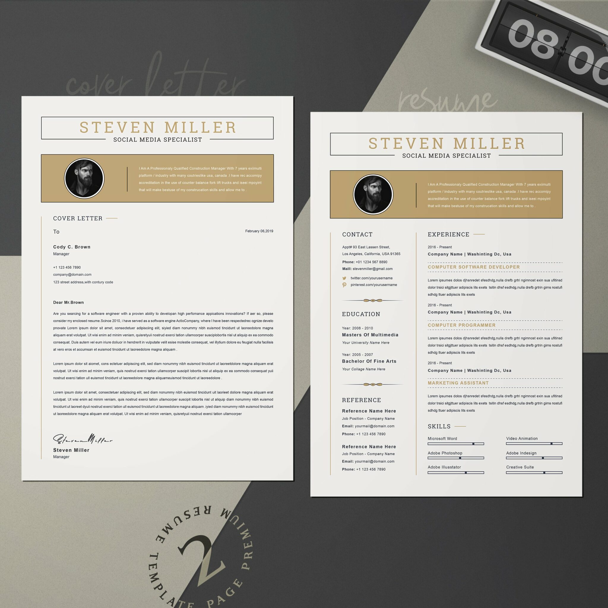SMM Resume Template / CV – MasterBundles