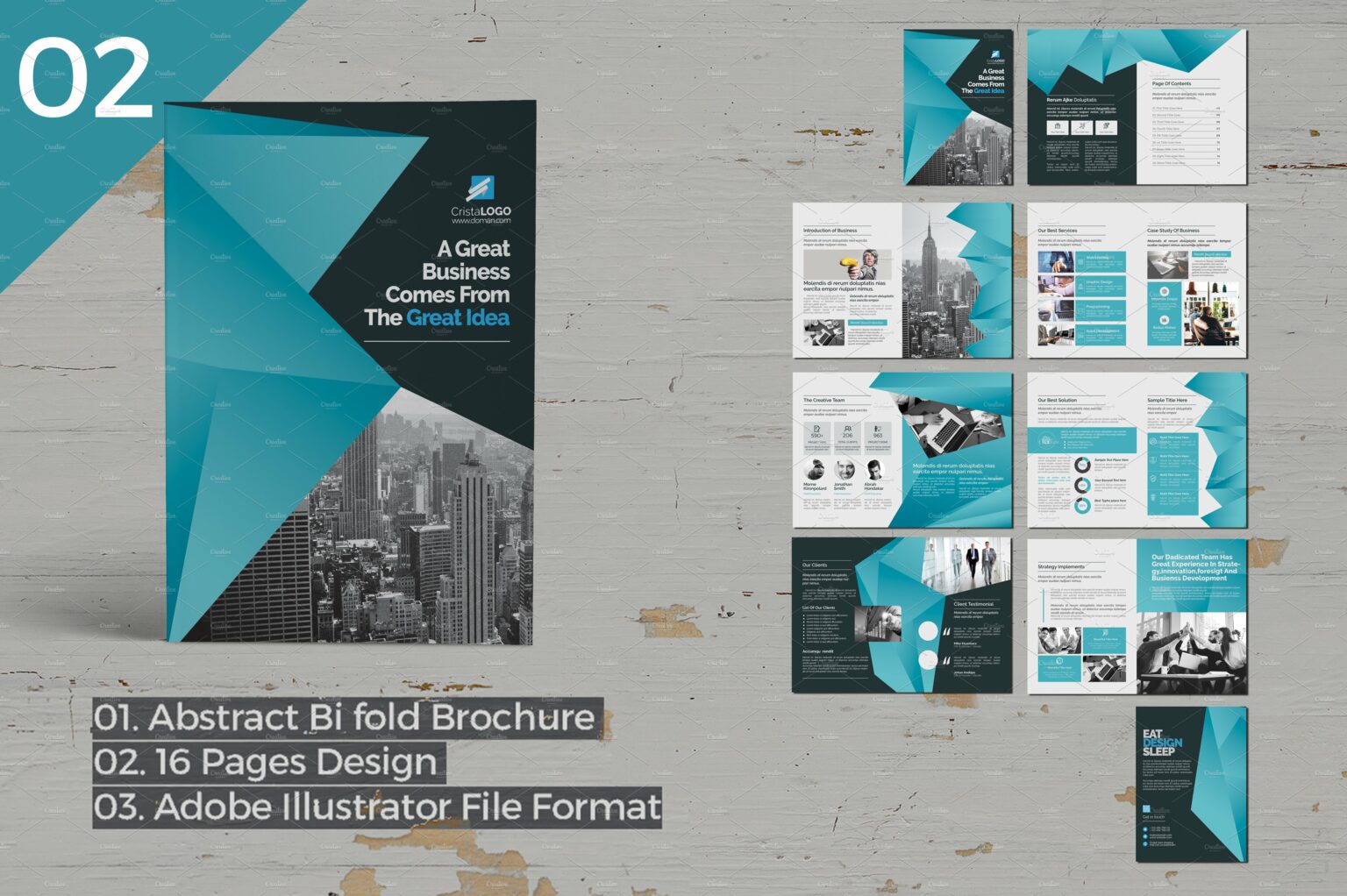 10 Multi-pages Brochure -Big Bundle – MasterBundles