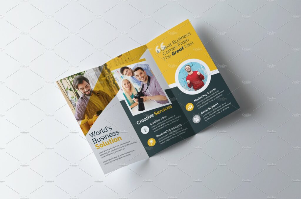 Corporate Tri-Fold Brochure Layout – MasterBundles