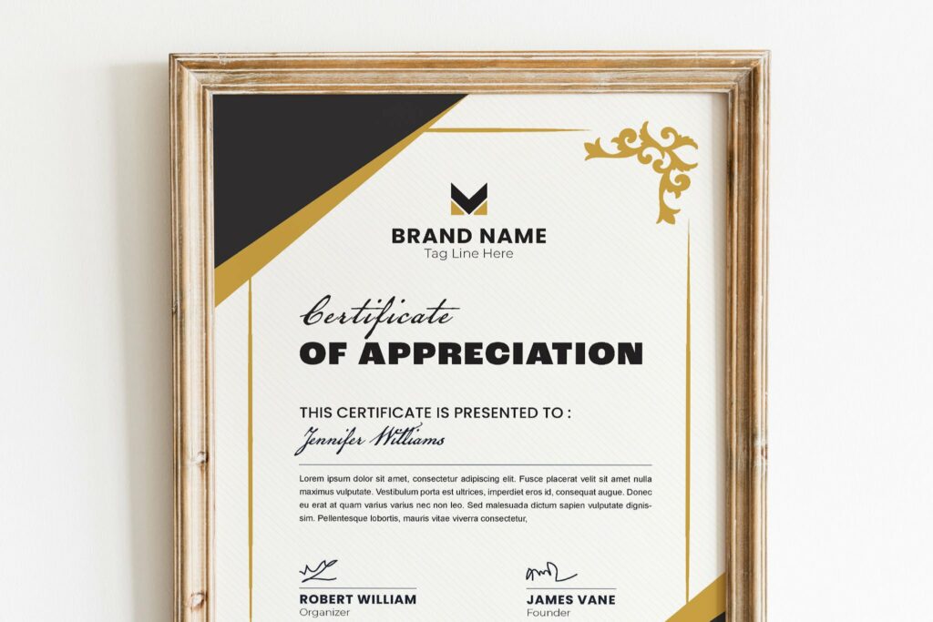 Certificate Template Layout – MasterBundles