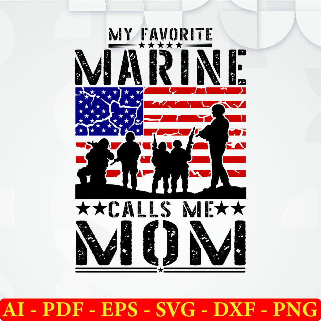 8 Proud Marine Family Day T-shirt SVG Bundle Vol-01 - MasterBundles