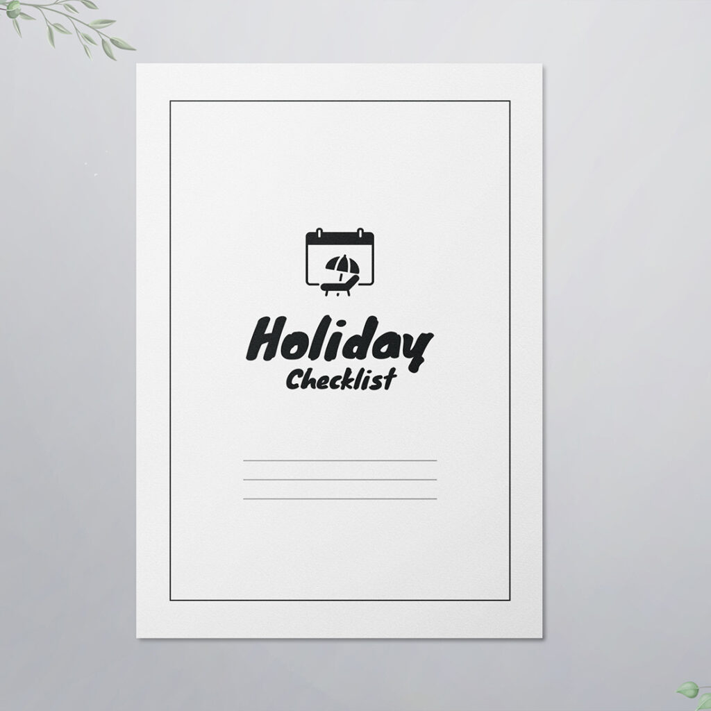Holiday Checklist | KDP Interior - MasterBundles