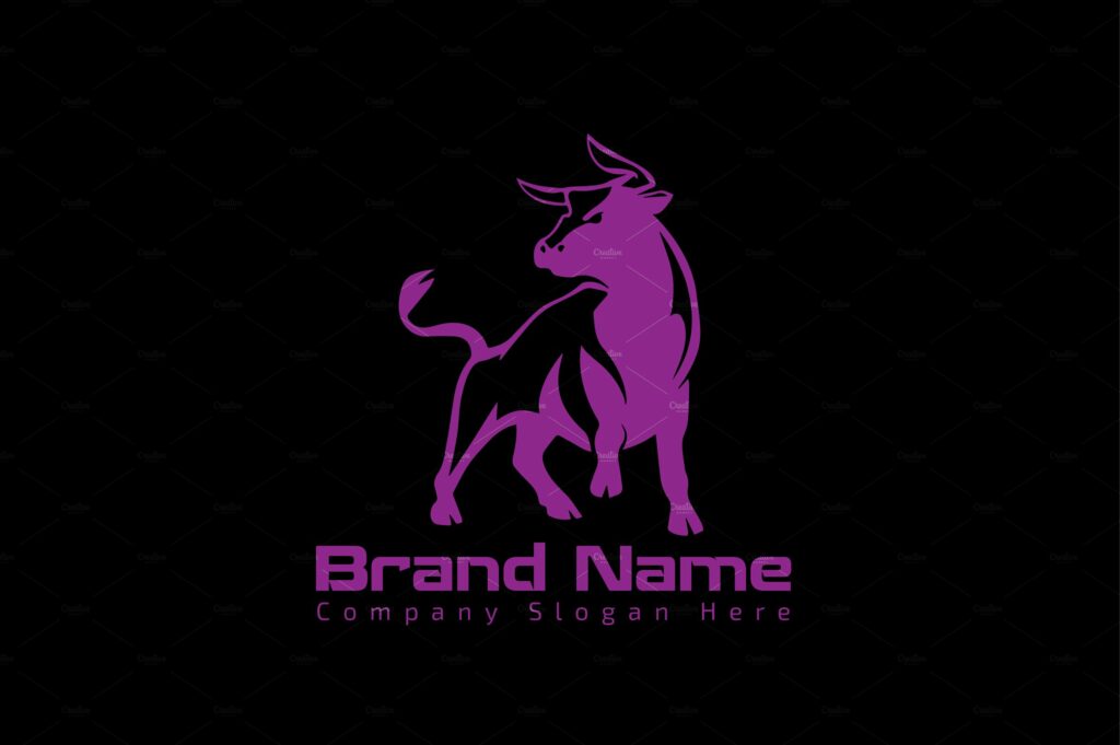 Modern Bull Logo - Mock-Up & Vector – MasterBundles