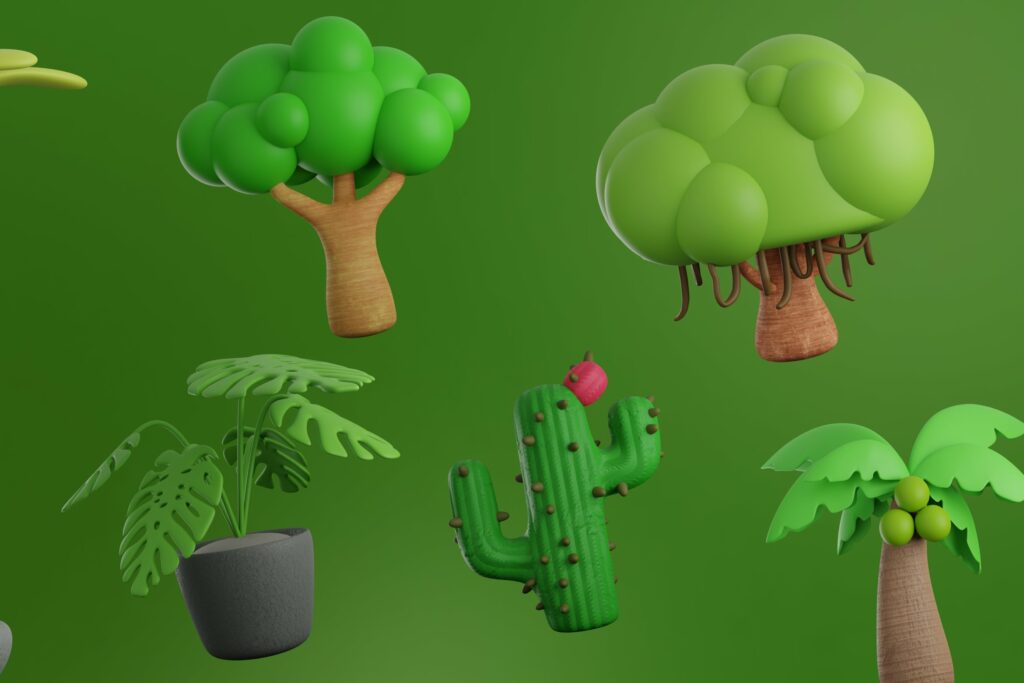 Treeby - Tree & Plant 3D Icon Set – MasterBundles