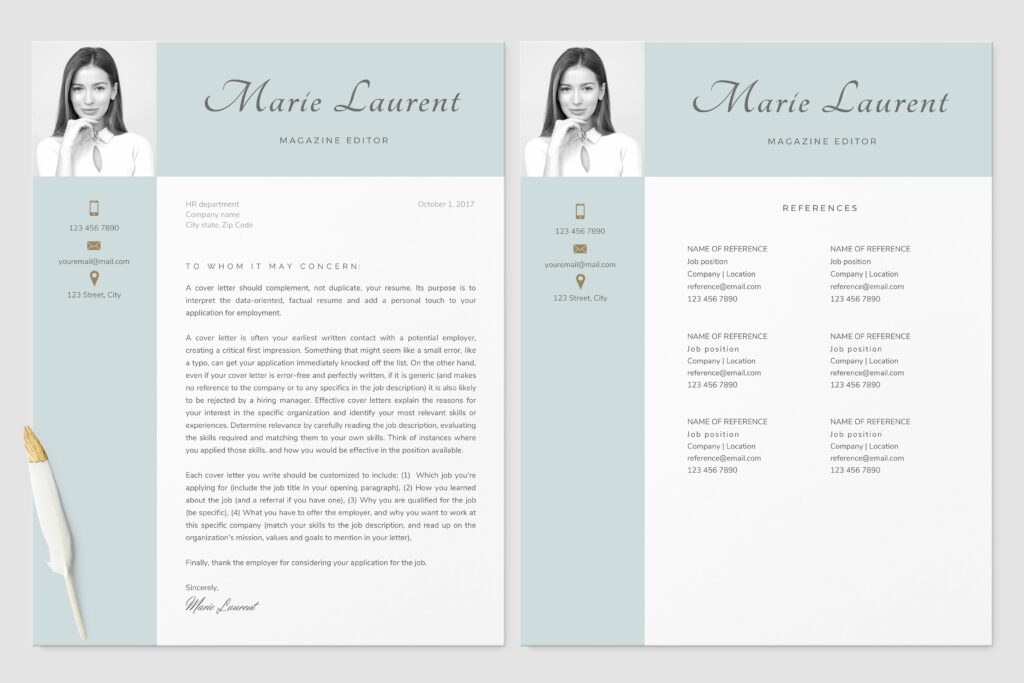 SMM & Copywriter Resume Template – MasterBundles