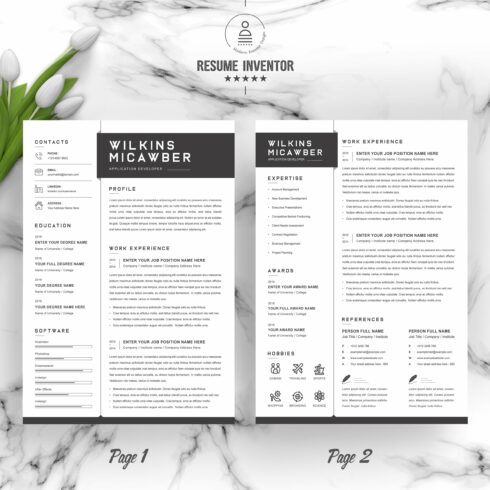 Manager Resume Template for Word – MasterBundles