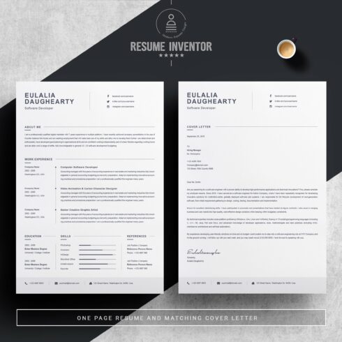 Clean Resume Template – MasterBundles