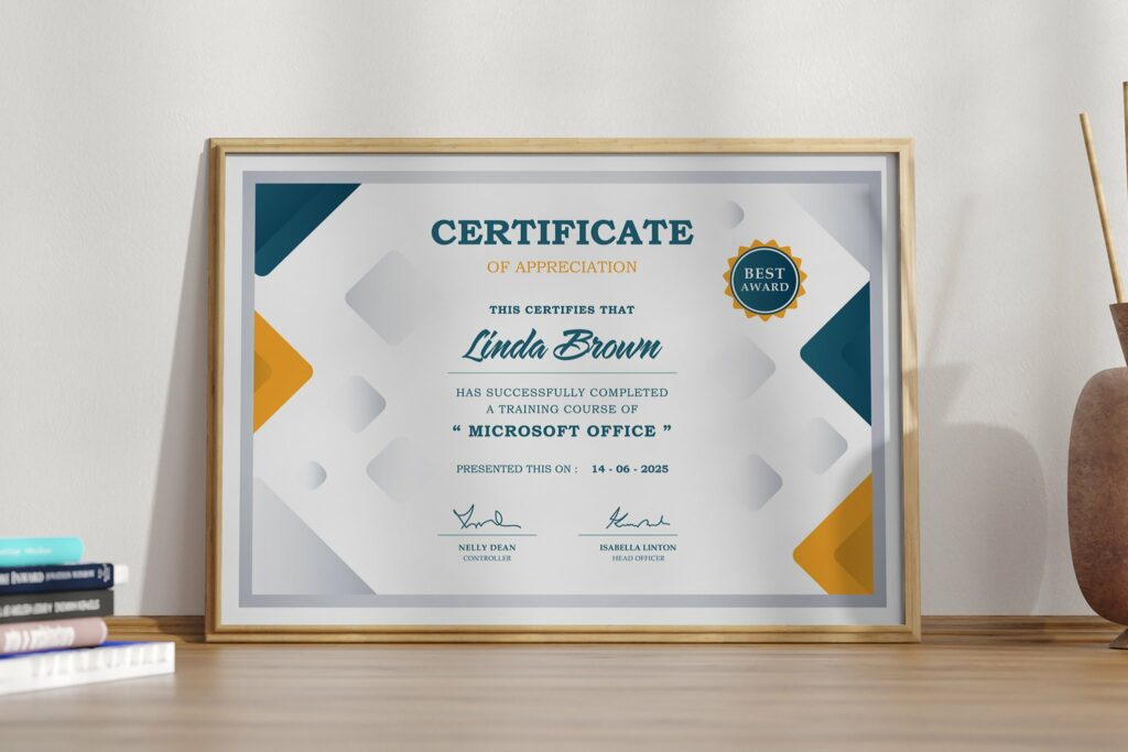 Editable Traditional Certificate – MasterBundles