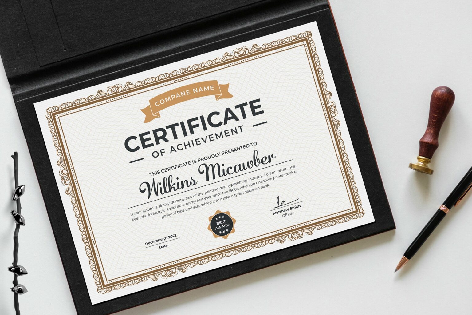 Certificate Template – MasterBundles