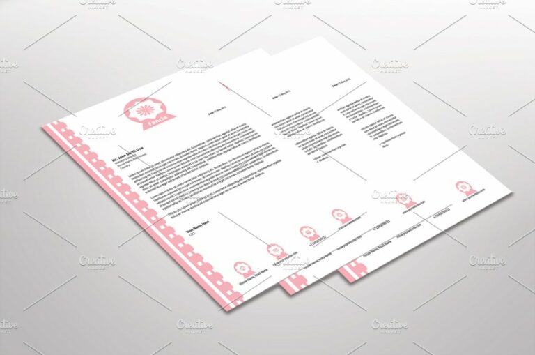 Fancia Letterhead Template – MasterBundles