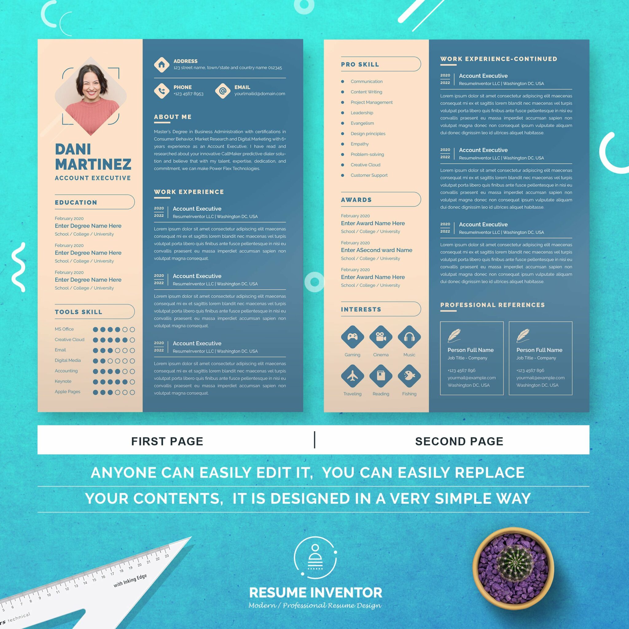 Accountant Executive Resume Template – MasterBundles