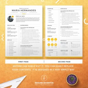 Professional Accountant CV Template – MasterBundles