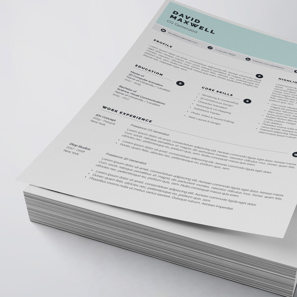 Professional Medical Resume/CV Design Sample - MasterBundles
