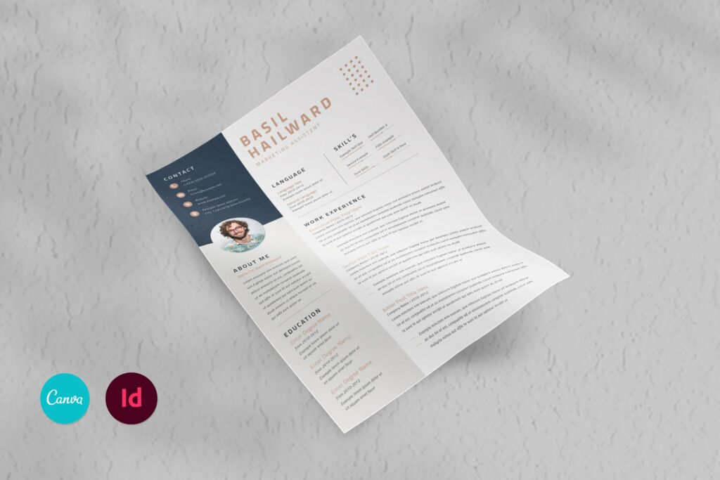 Canva Resume/CV – MasterBundles