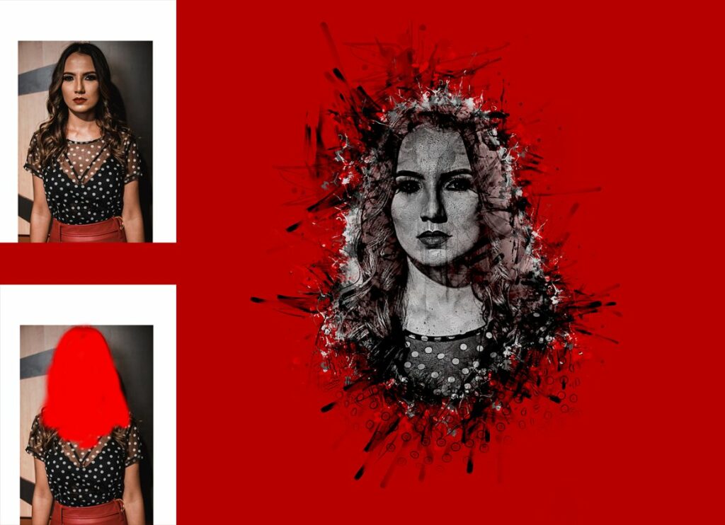 Ink Art Manipulation Photoshop Action - MasterBundles