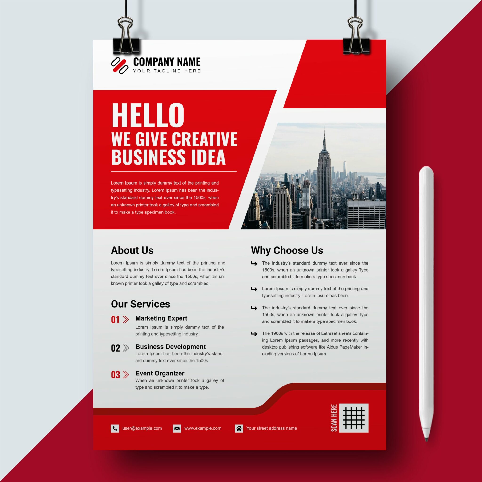 Creative Flyer Template Design – MasterBundles