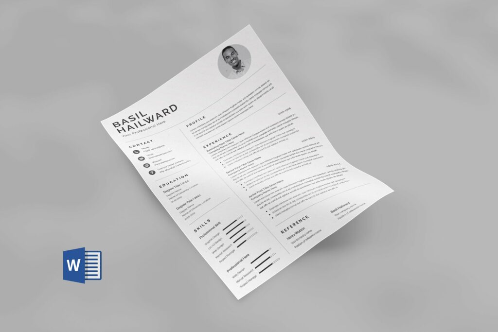 Canva Resume Template / CV – MasterBundles