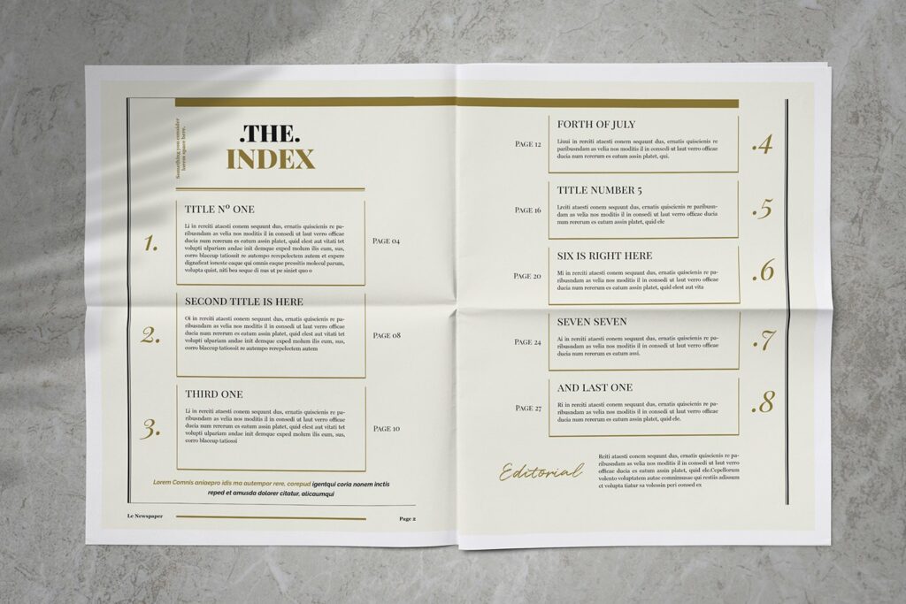 Modern Newspaper Magazine Template – MasterBundles