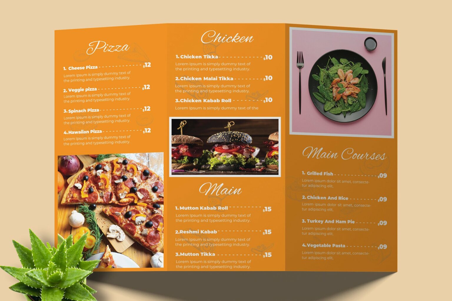 Restaurant Food Menu Layout – MasterBundles