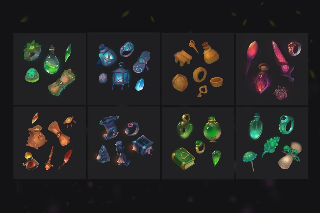 Stylized Magic Icons Pack Vol2 – MasterBundles