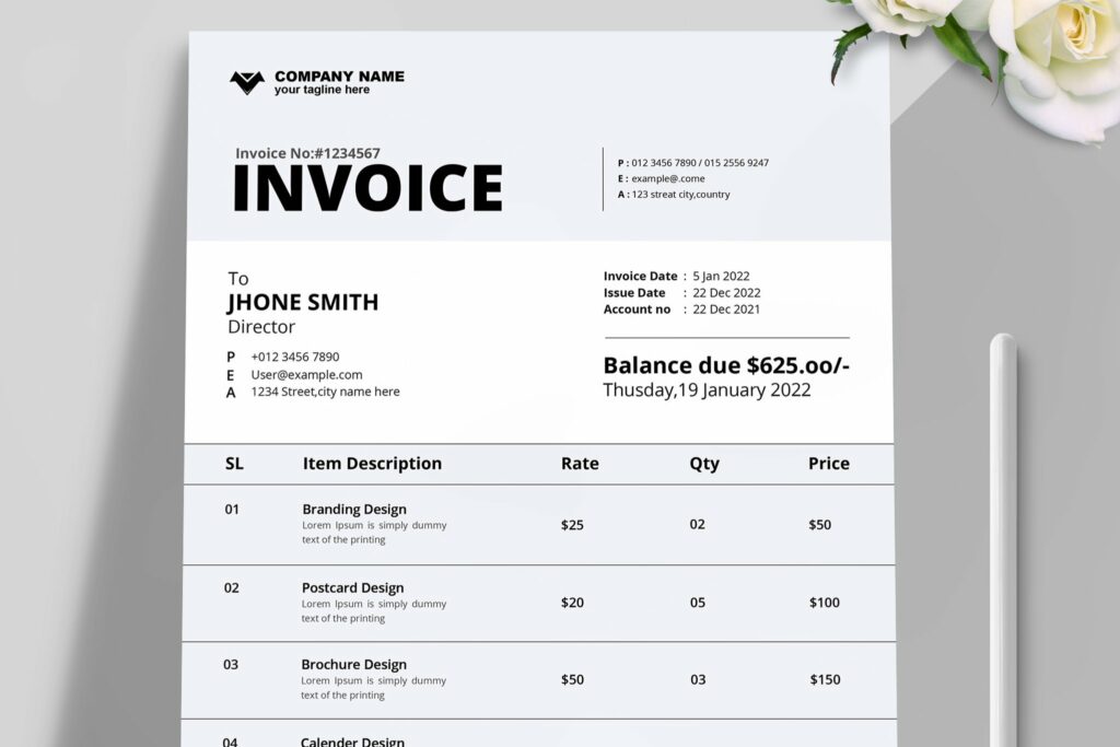 New Invoice Layout – MasterBundles