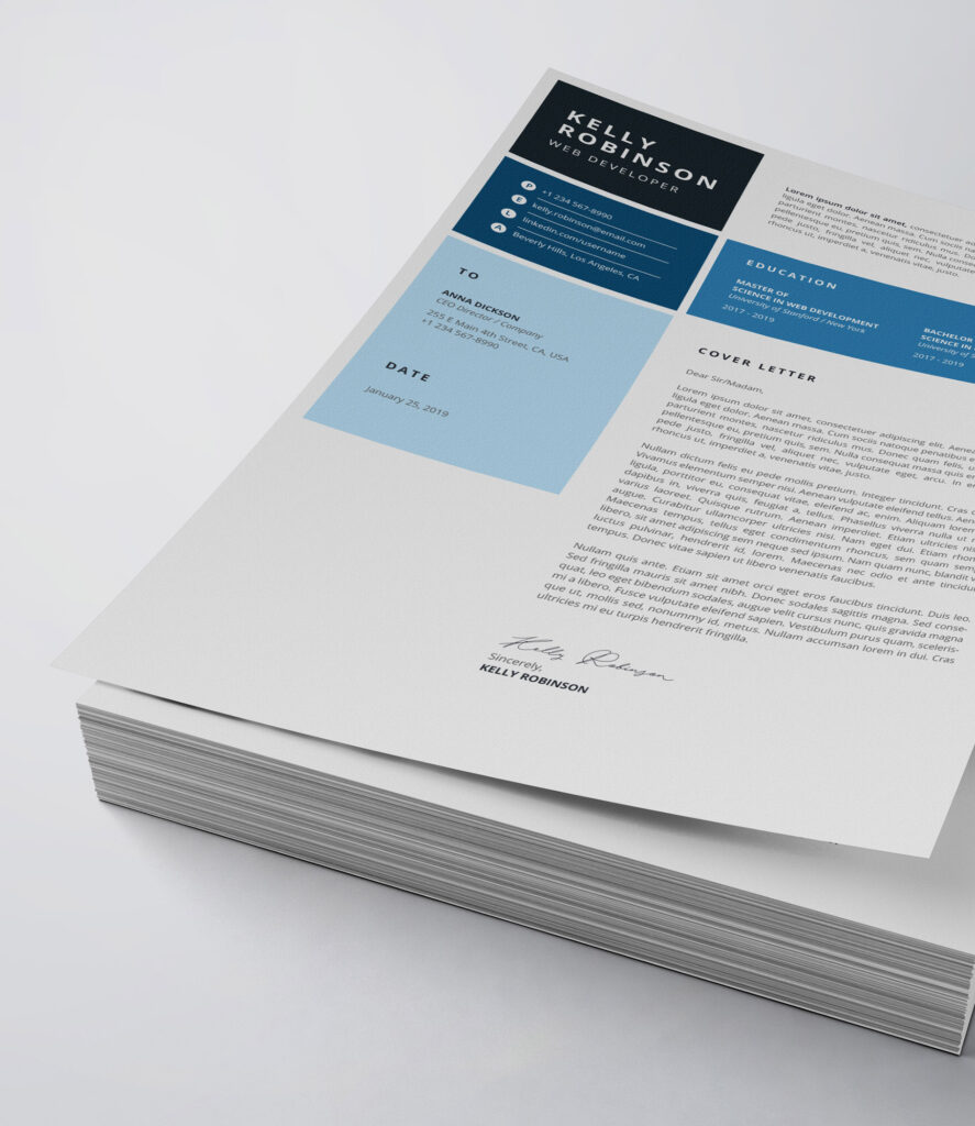 Clean Resume/CV Template - MasterBundles