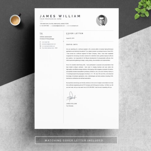 One Page Resume and Cover Letter – MasterBundles