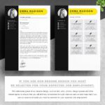 Clean & Modern Resume Template Word – MasterBundles