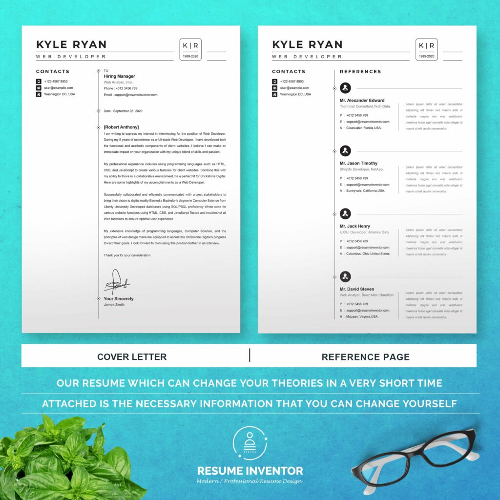 Web Developer Resume Template – MasterBundles