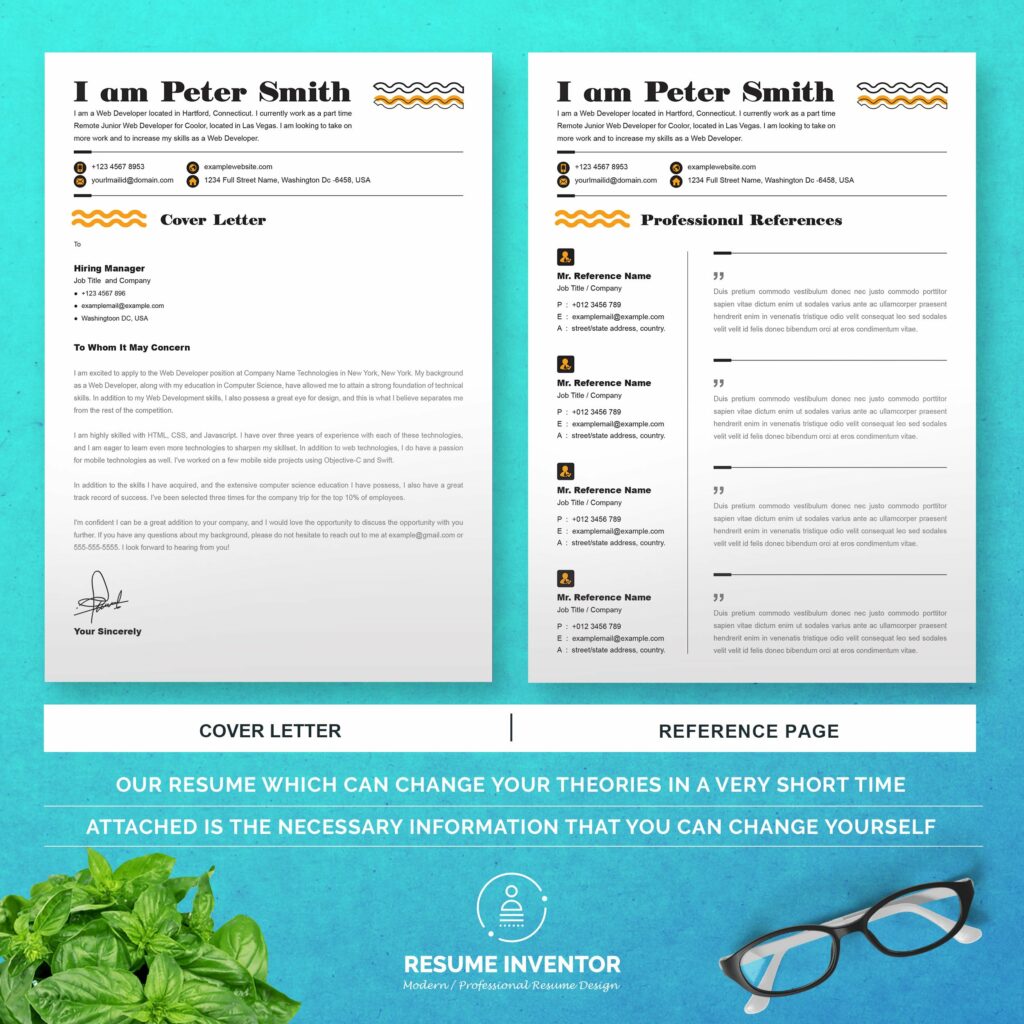 Resume Template for Web Developer – MasterBundles