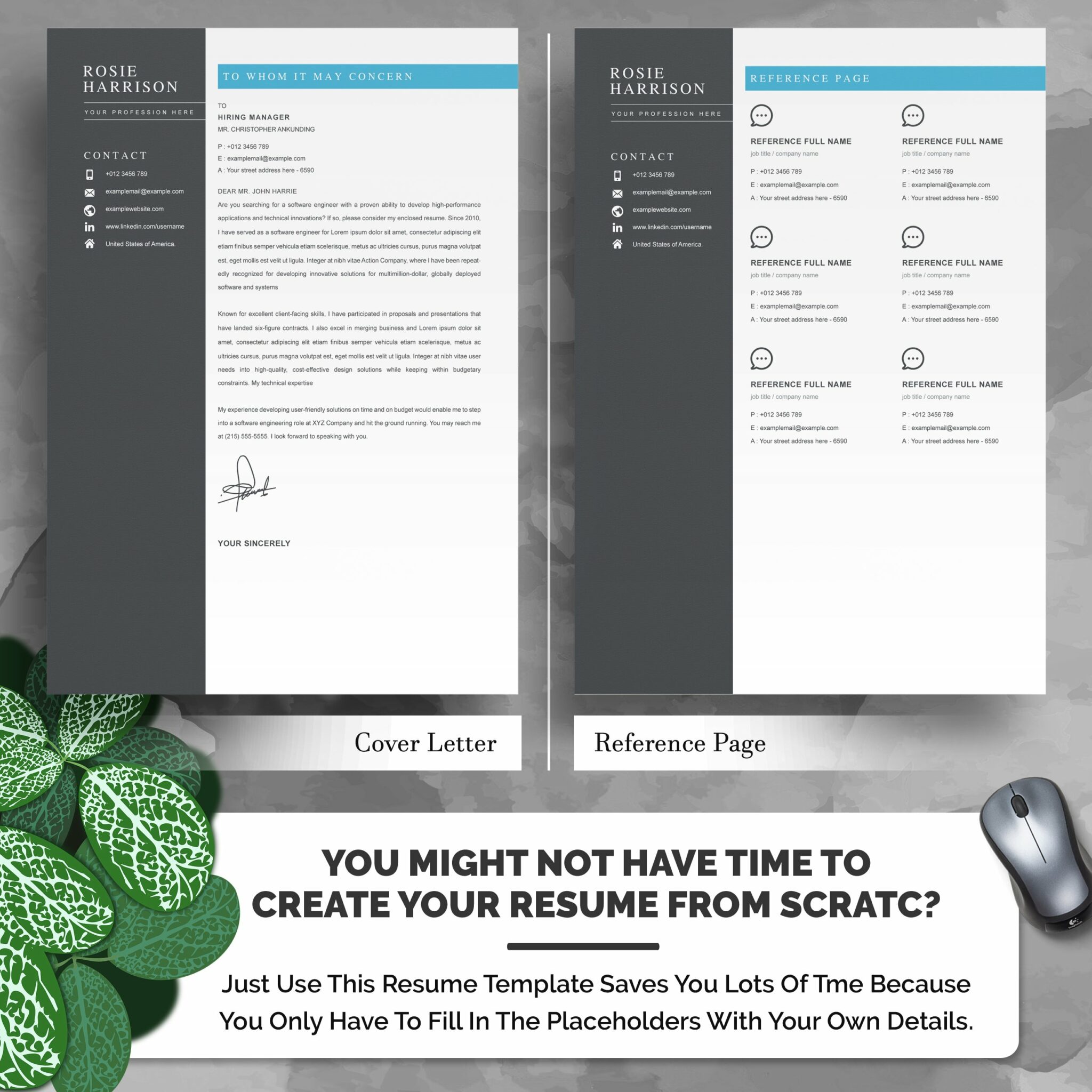 Creative Resume Template For Ms Word – MasterBundles