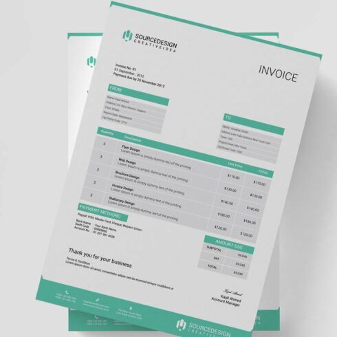 Corporate Invoice – MasterBundles
