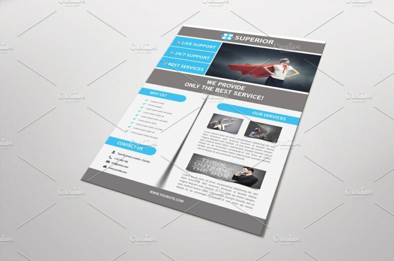 Superior Corporate Flyer Template – MasterBundles