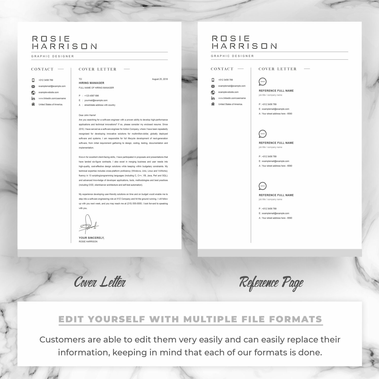 Word CV Template – MasterBundles