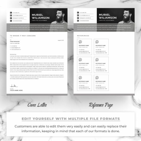 CV Template | MS Word Cover Letter – MasterBundles