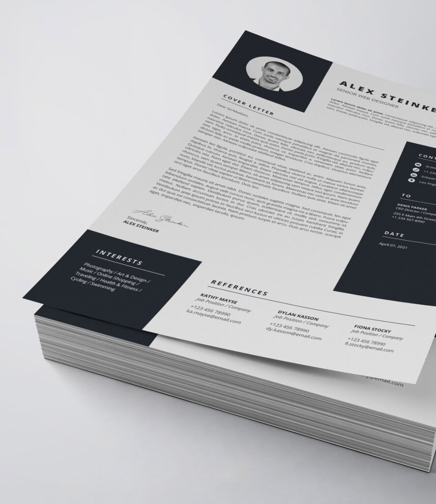 Clean Resume/CV Template - MasterBundles