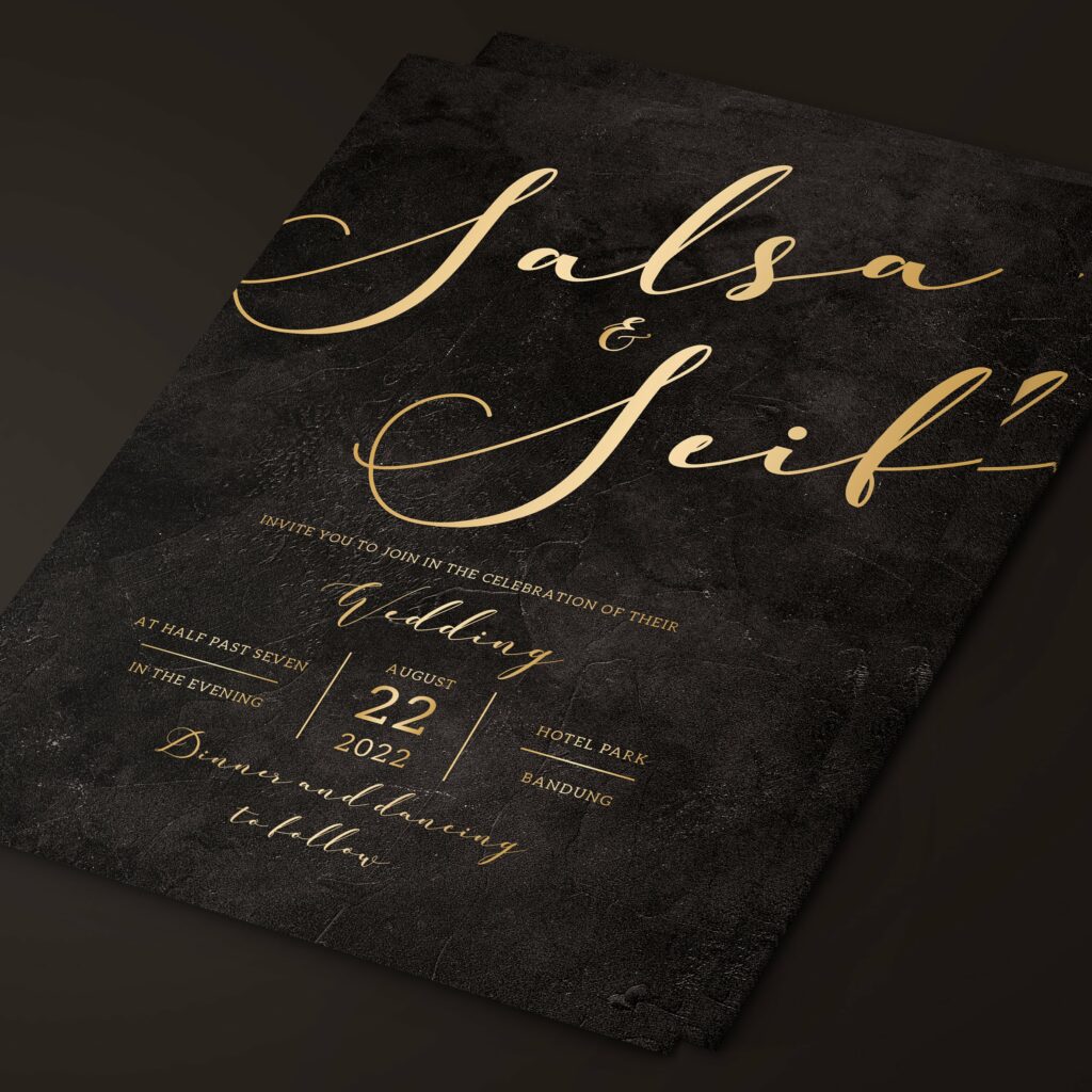 Simple Wedding Invitation Set – MasterBundles