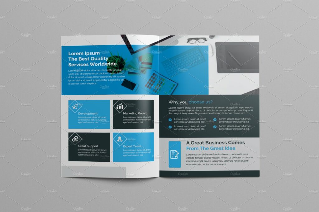 Simple Bi Fold Brochure – MasterBundles
