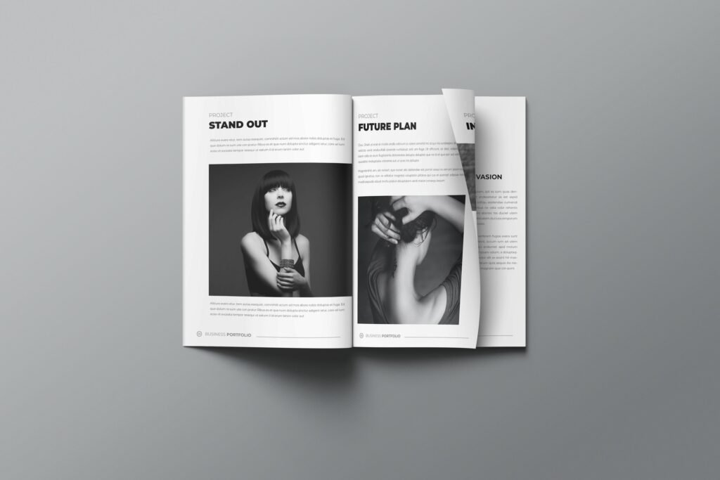 Black Portfolio Template – MasterBundles
