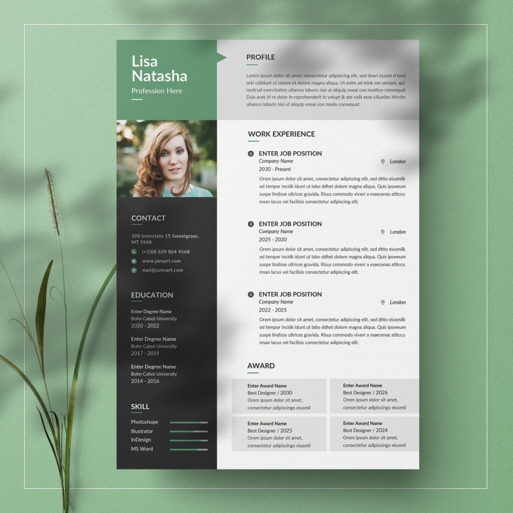 Female Resume/CV Word – MasterBundles