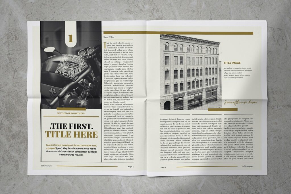 Modern Newspaper Magazine Template – MasterBundles