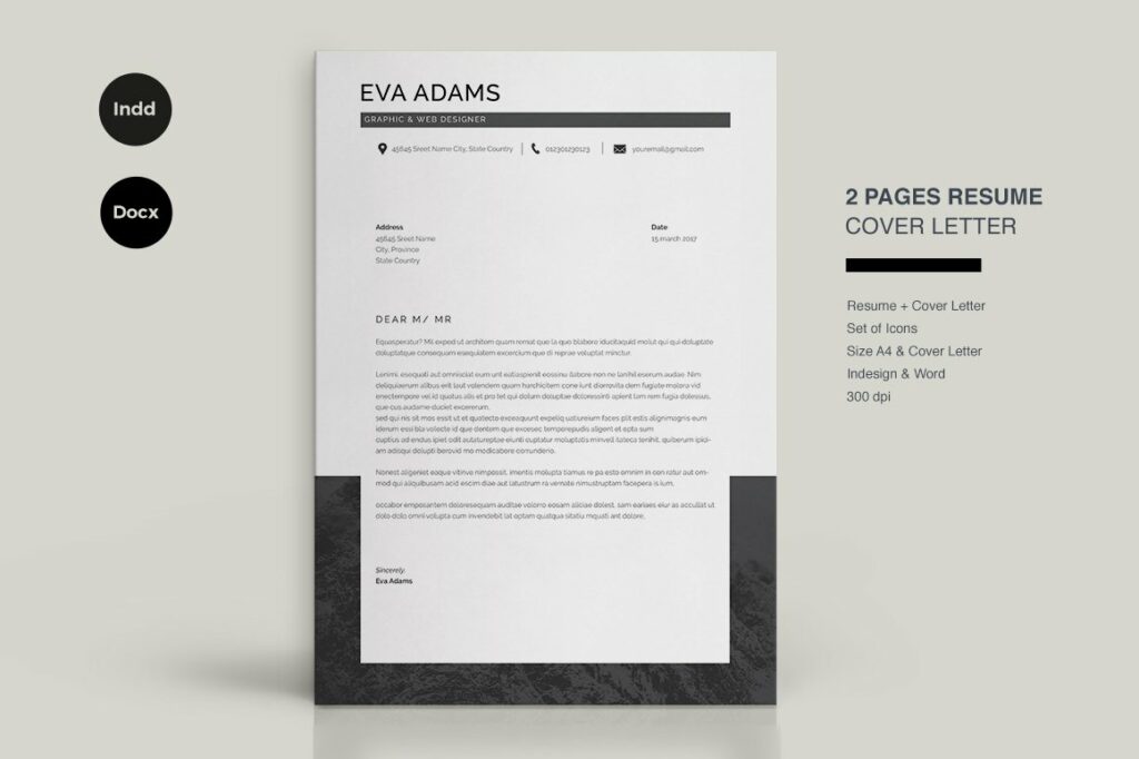 Resume Eva – MasterBundles