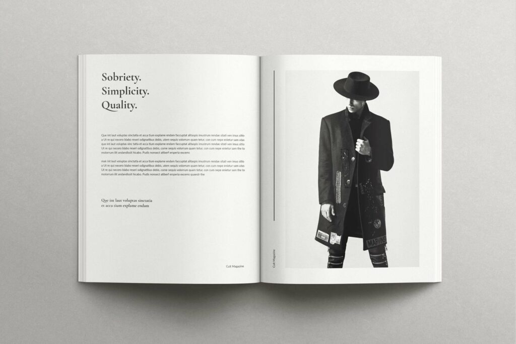 Clean Magazine Template – MasterBundles